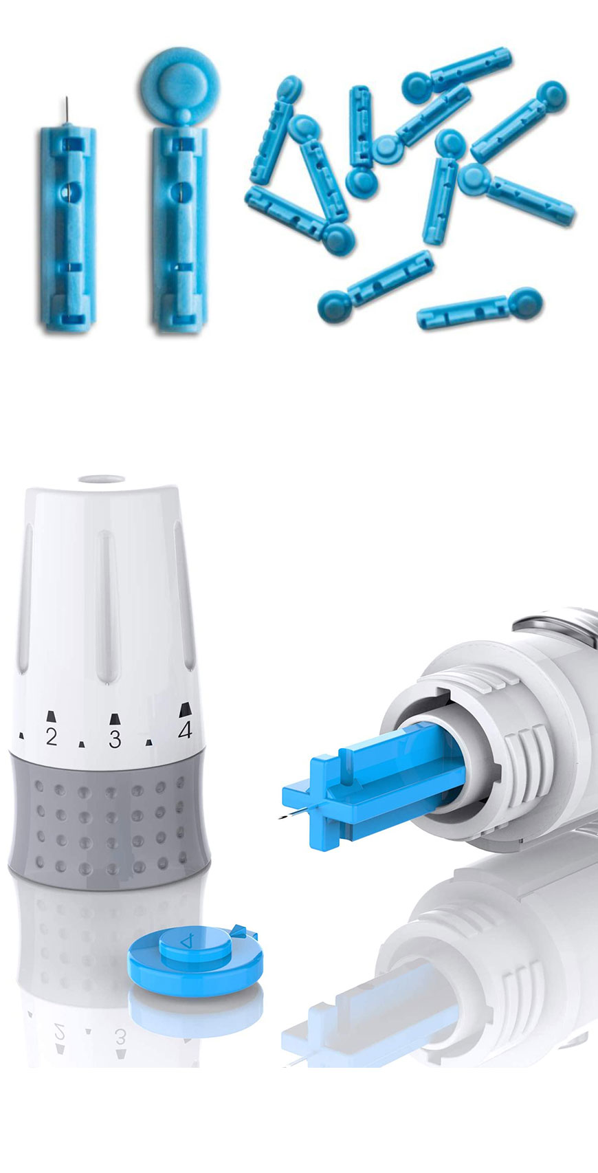 Painless Design Sterile Twist Top Lancets from China manufacturer ...